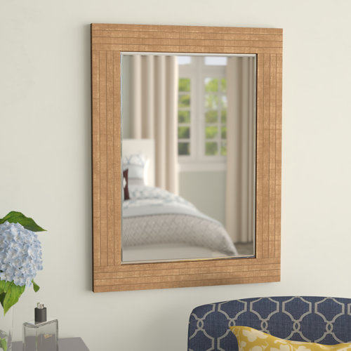 Millwood Pines Swan Hill Wood Rectangle Wall Mirror And Reviews Wayfair